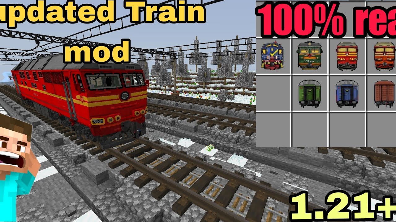Minecraft train mod 1.21+ free download Updated by [@lifemadegamer7343 ...