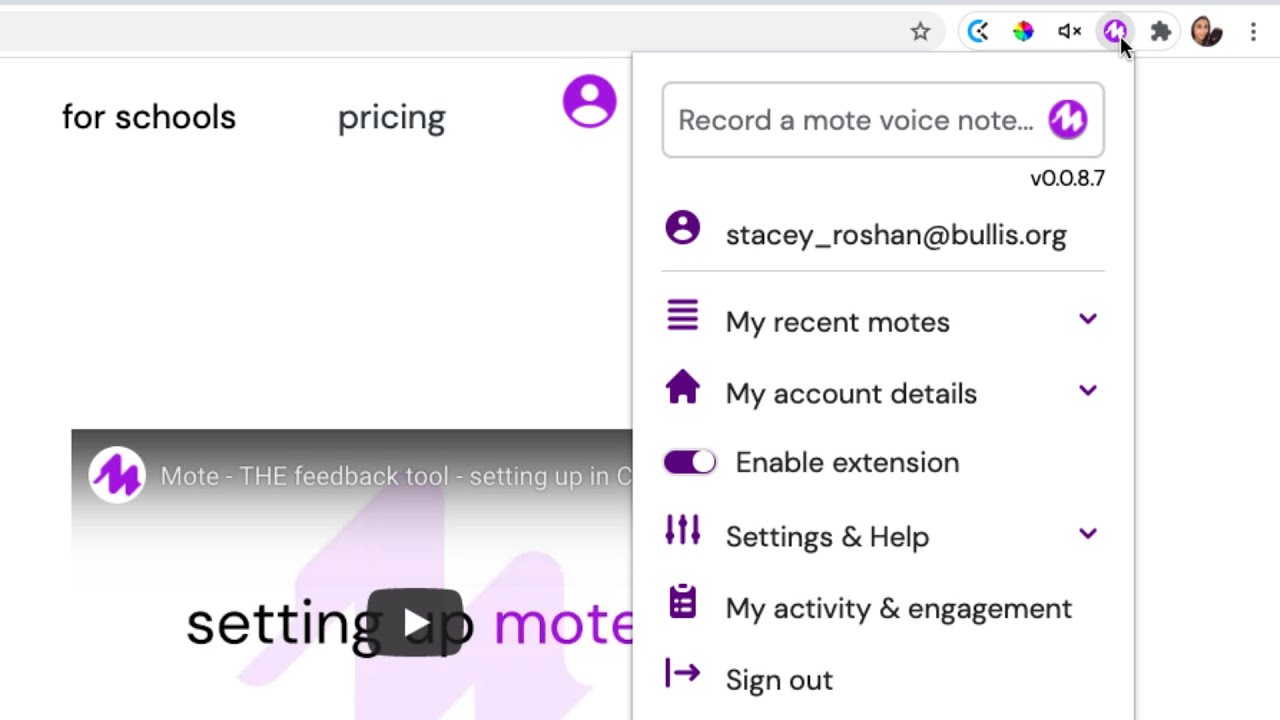 Record a Voice Note Anywhere with Mote (Chrome Extension) - YouTube