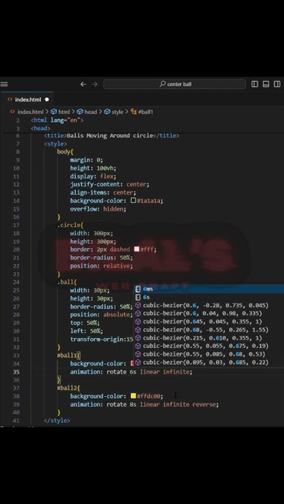 Animation Balls Using Html Css Html Webdesign Ytshorts Css Htmlcss Webdevelopment Program 