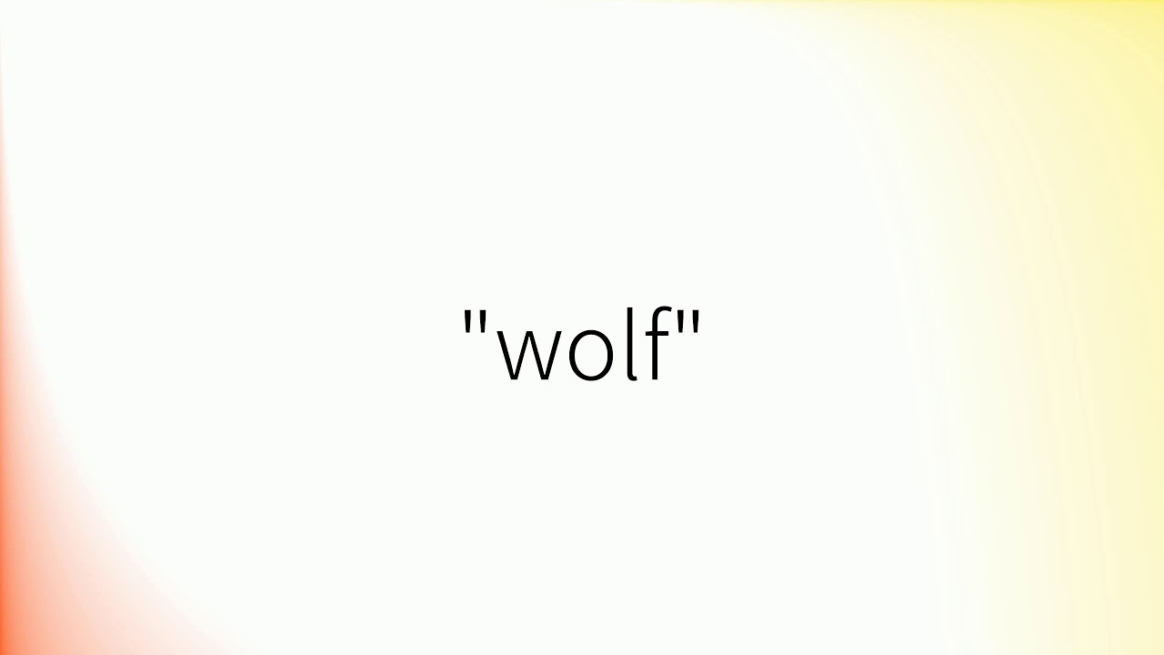 How To Pronounce Wolf British English Youtube