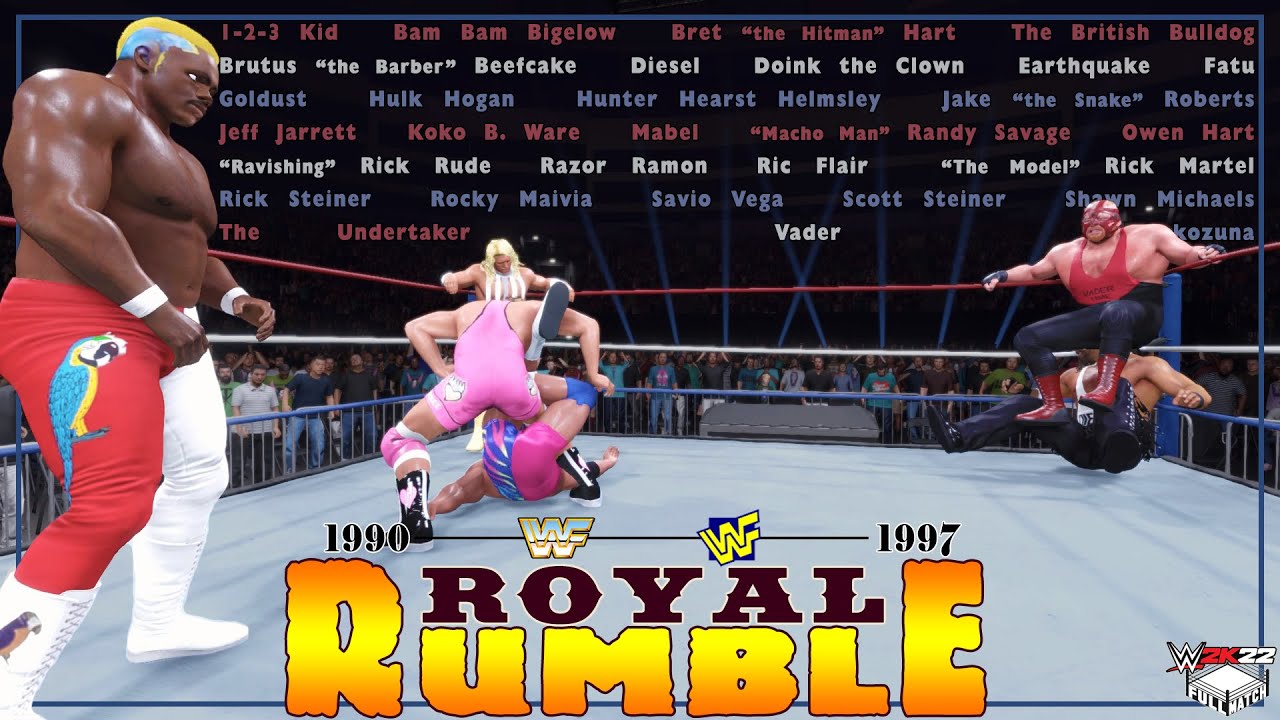 '90s WWF Rumble 1990-1997 (Royal Rumble #19) - YouTube