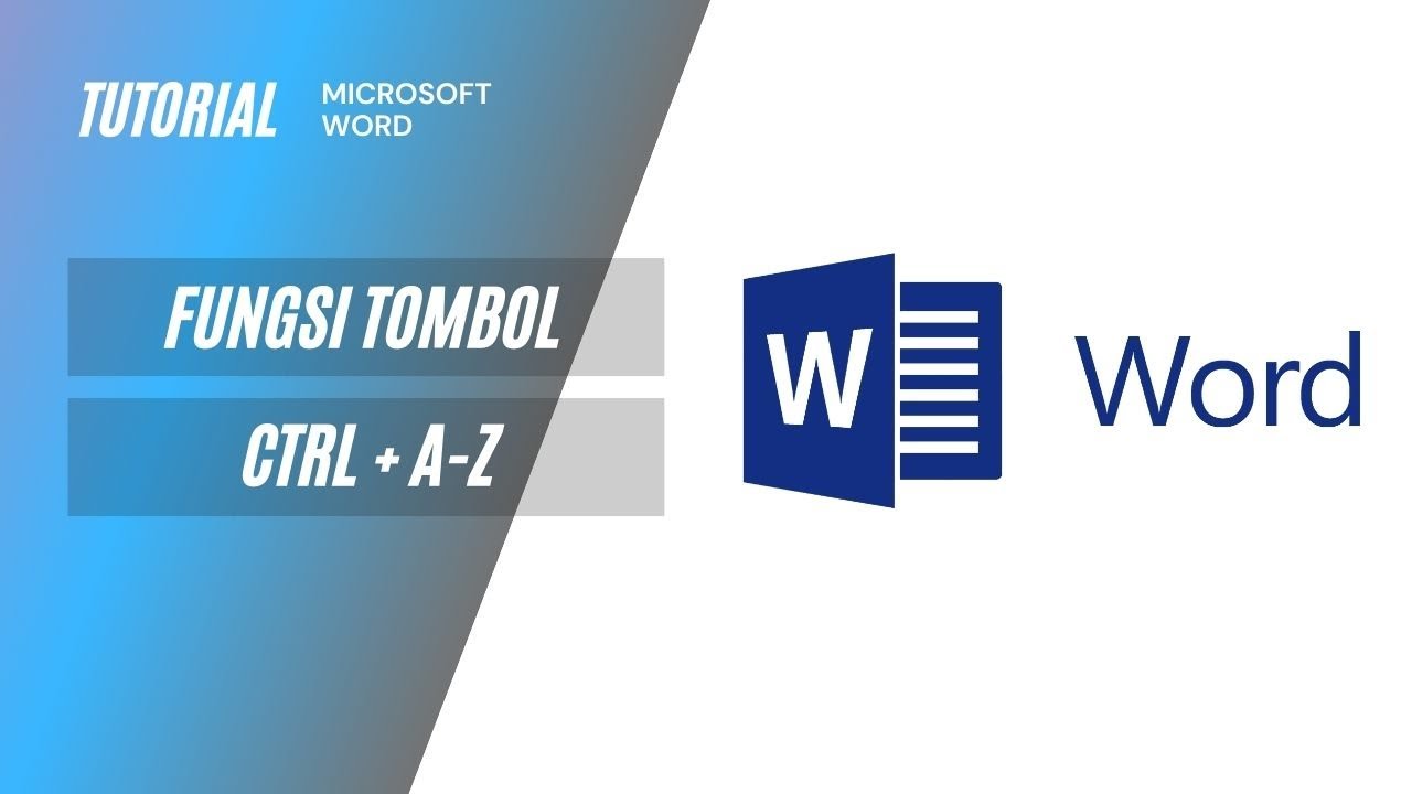 Fungsi tombol keyboard kombinasi ctrl + a-z di word - YouTube