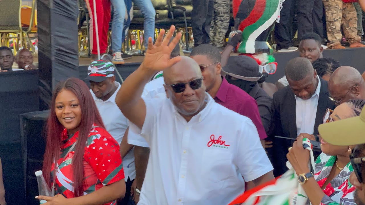 Watch the Arrival of John Mahama and NDC faithfuls at their Official ...