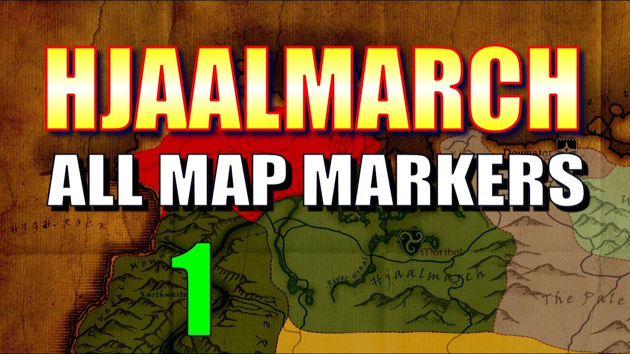 Skyrim Discovered - HJAALMARCH, All Map Markers Run, Part 1 - Meeko's ...