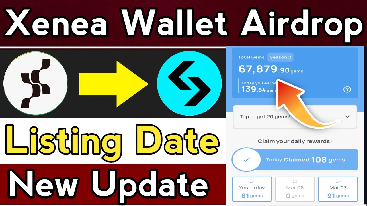 Xenea Wallet New Update || Xenea Wallet listing date || Xenea Wallet ...