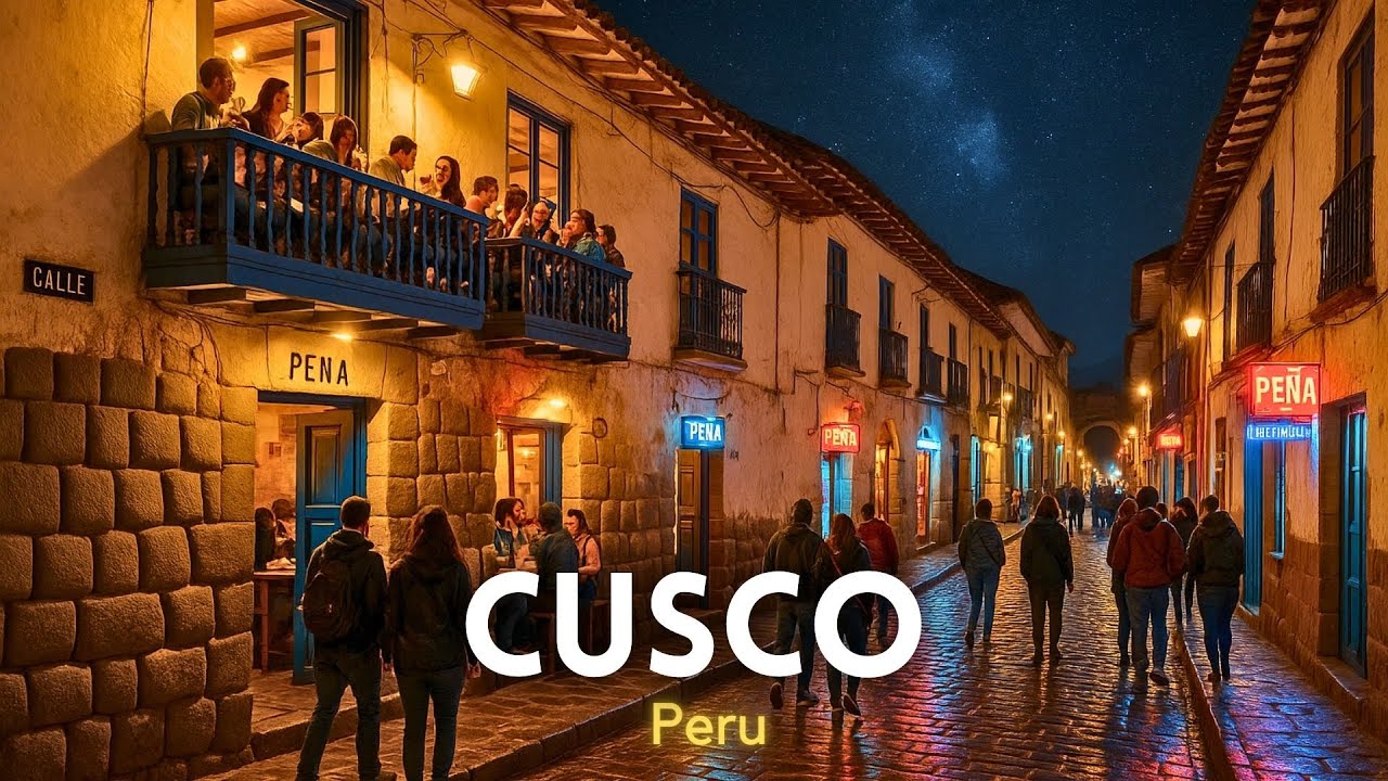Cusco Peru Nightlife 4K 🇵🇪 Bars, Clubs, and Illuminated Streets in the ...