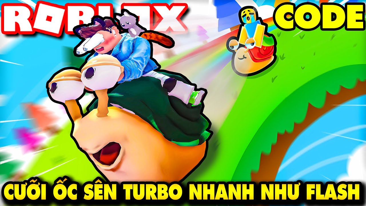 Roblox | CƯỠI NGỰA ĐUA XƯA RỒI GIỜ CƯỠI ỐC SÊN TURBO ĐUA MỚI LÀ XU THẾ - Snail Race *Code | KiA ...