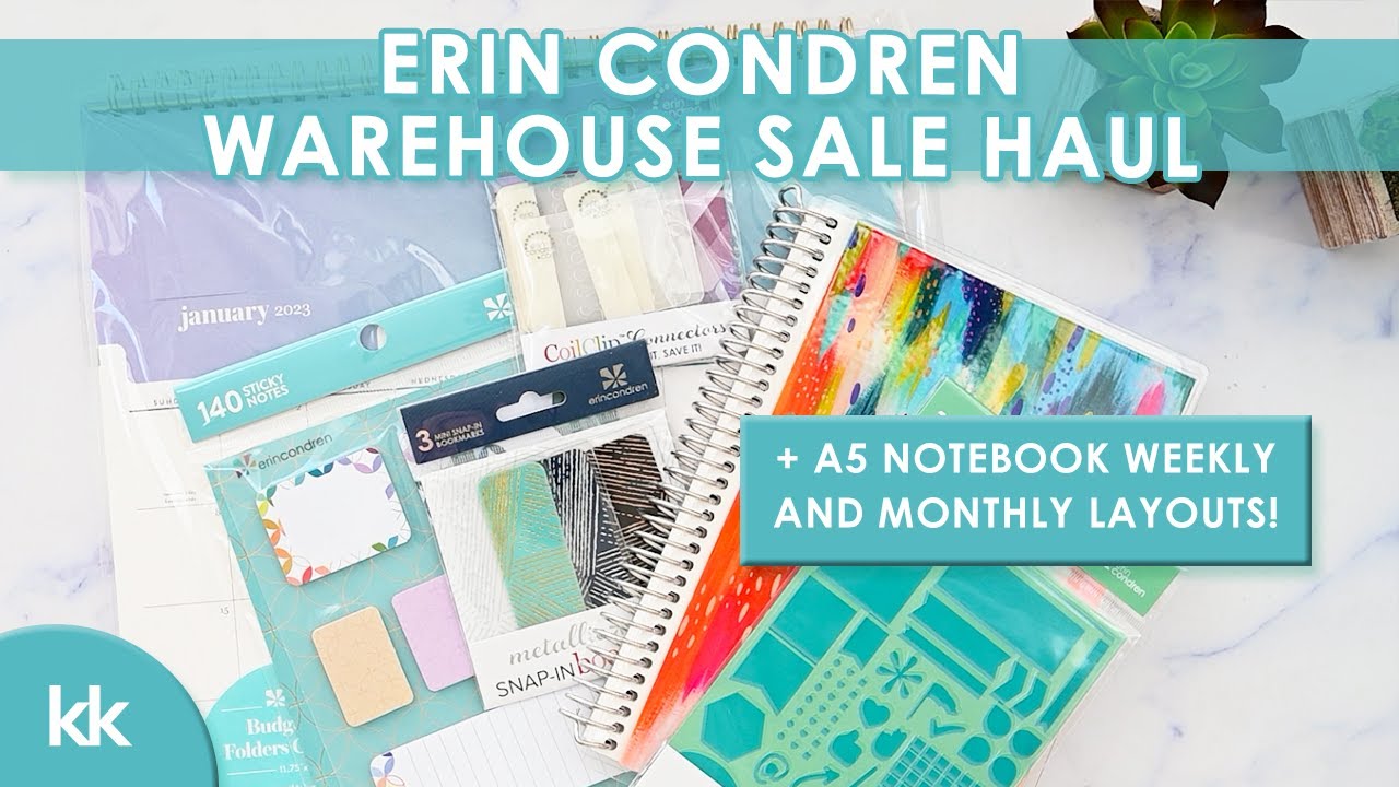 Erin Condren Haul and A5 Notebook Layouts Create Your Own A5 Vertical ...