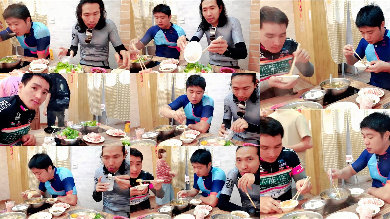 Hot Pot for Dinner after a road cycling - YouTube