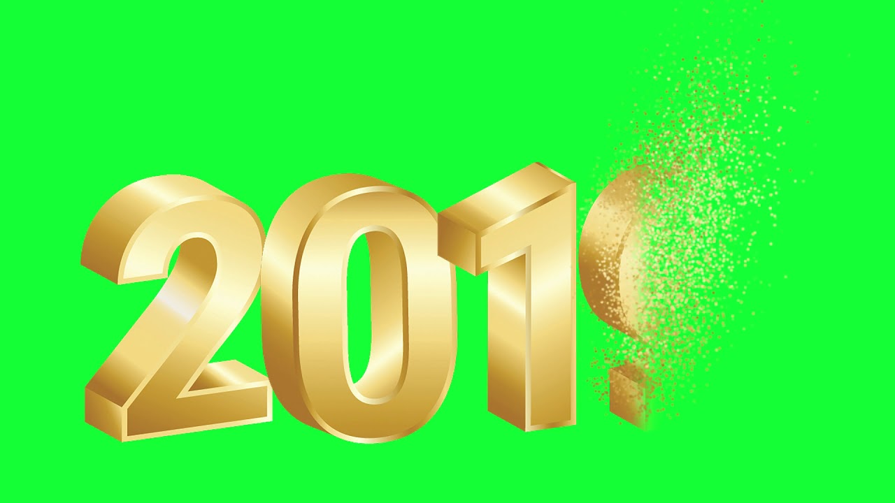 2020 green screen | happy new year 2020 animation video green screen ...