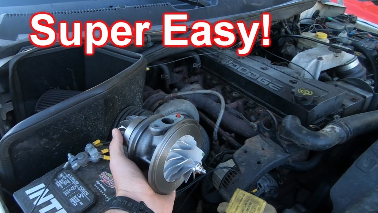 24 Valve Cummins Turbo Cartridge Replacement | The Easy Way to do a ...