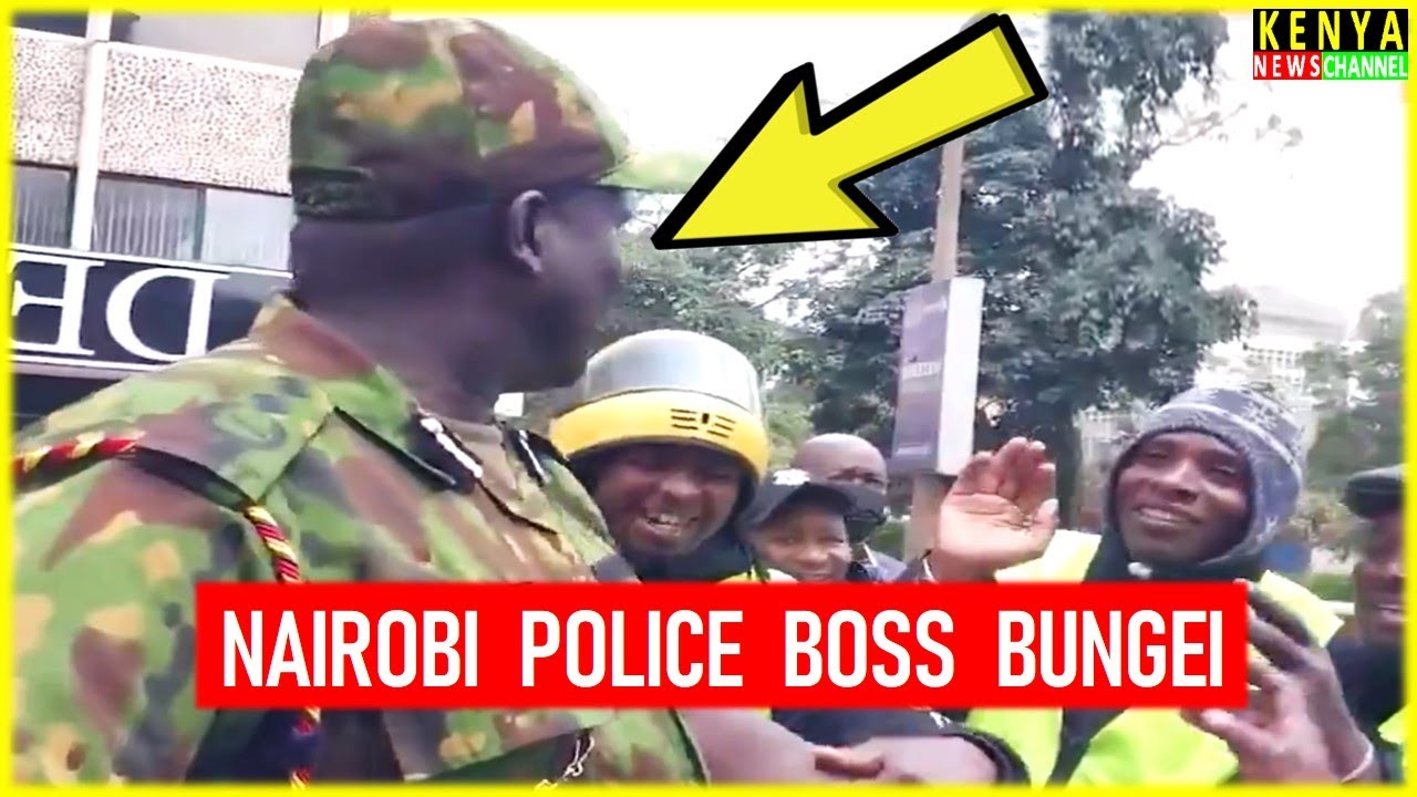 See what Bodaboda Gen Z did to Police Commander Bungei in Nairobi CBD ...