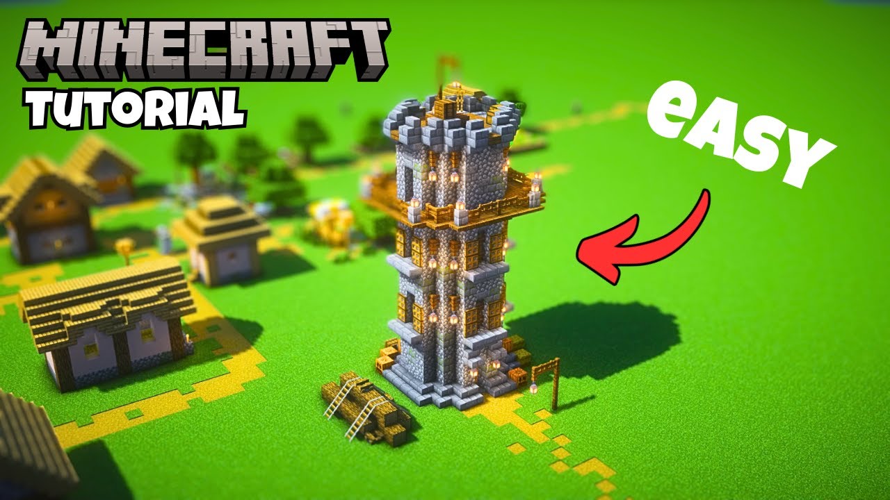 Minecraft | I build the watchtower for your Survival village - YouTube
