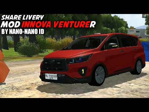 SHARE LIVERY MOD KIJANG INNOVA VENTURER BUSSID TERBARU. - YouTube