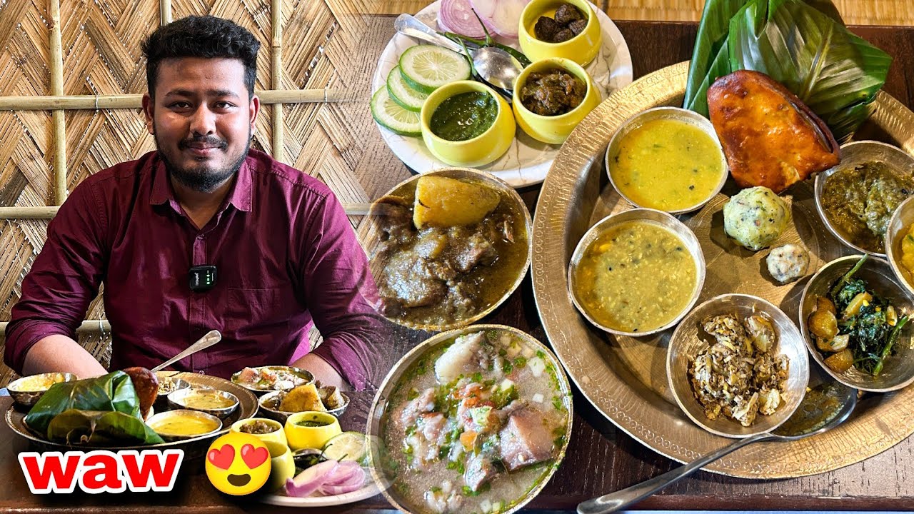 A Unique and Tasty Assamese Traditional Thali || Duck,Pork || Assamese ...