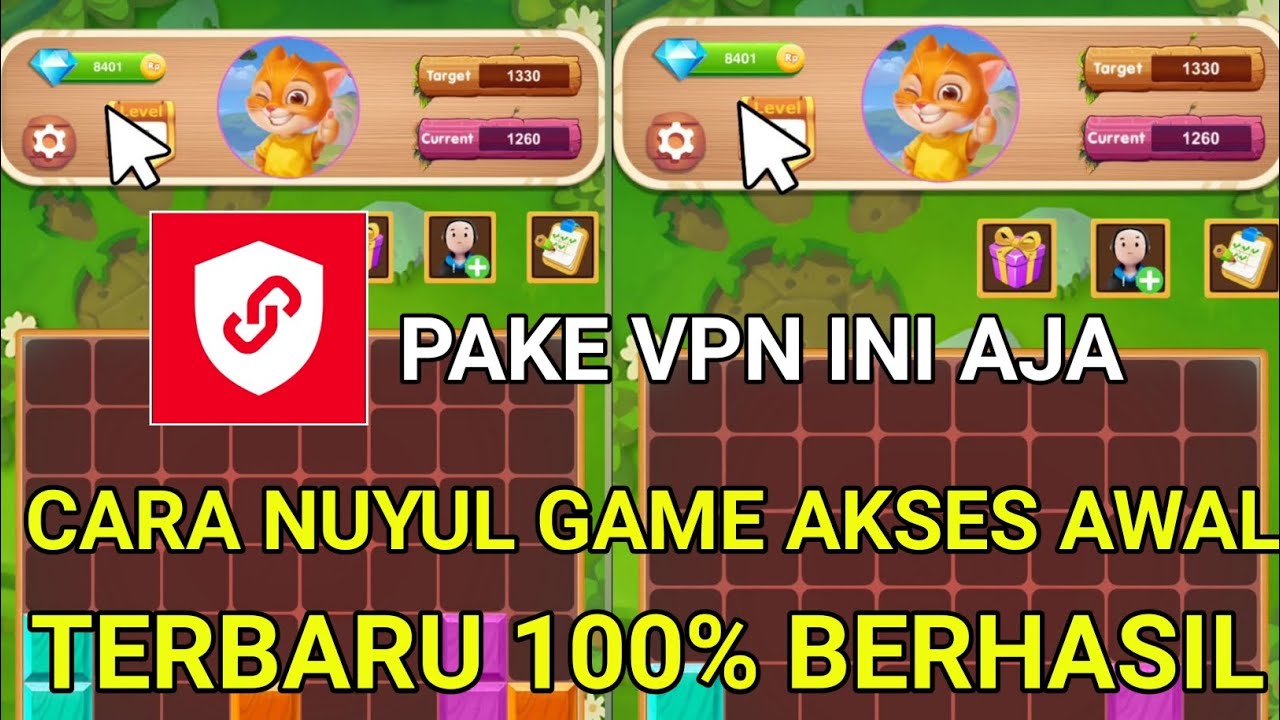 Tanpa Riset Id Iklan! Cara Nuyul Game Woody Puzzle Pake Vpn 100% Work ...