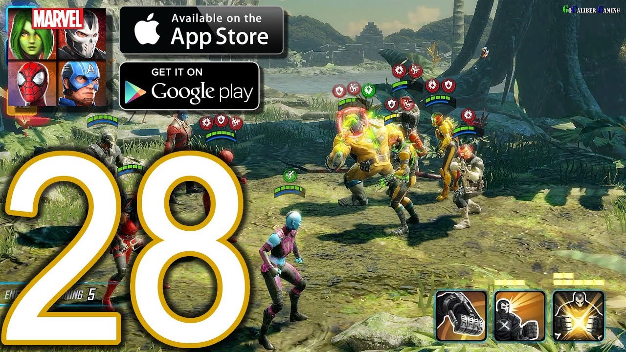 MARVEL Strike Force Heroes Android iOS Walkthrough - Part 28 - Campaign ...