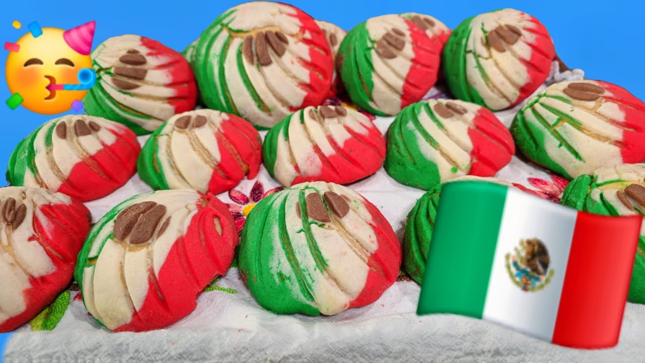 ¡VIVA MÉXICO! 🎉 APRENDE A HACER CONCHAS DE LA BANDERA MEXICANA 🇲🇽 - YouTube