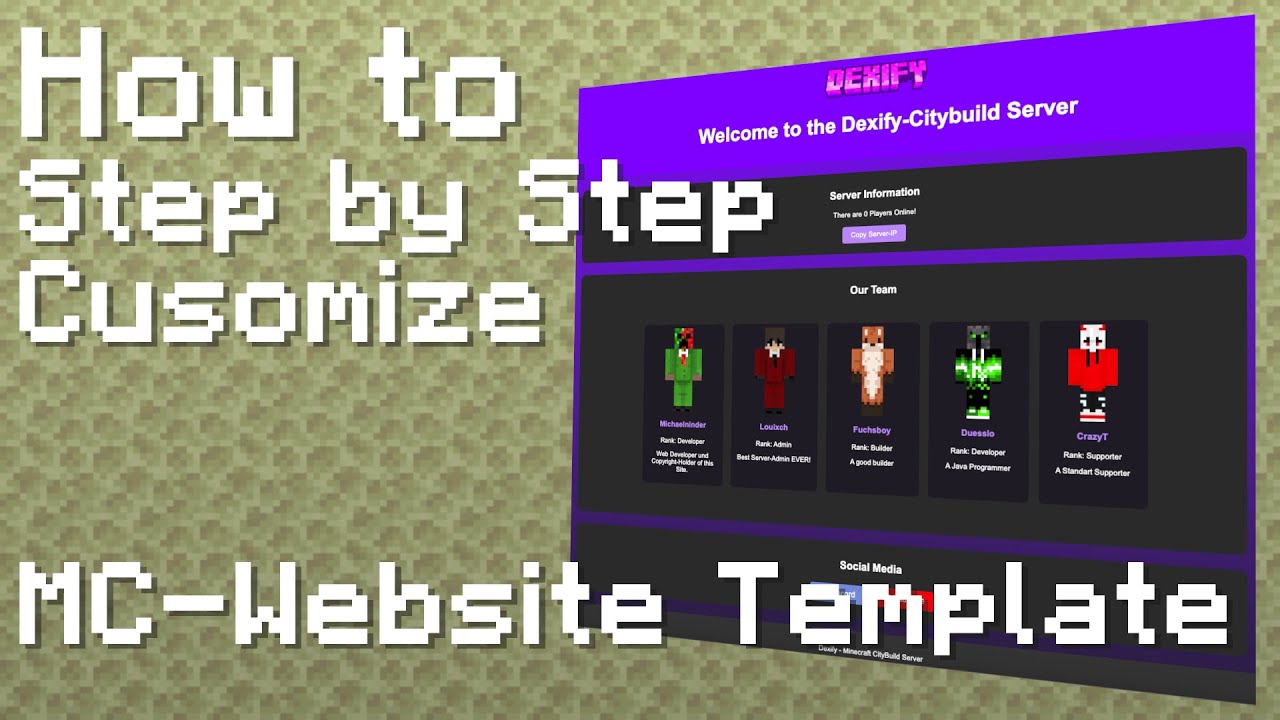 How to customize my Dexify-CityBuild Website Template | myde by me for ...