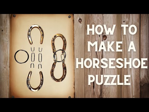 How to Make a Horseshoe Puzzle - YouTube