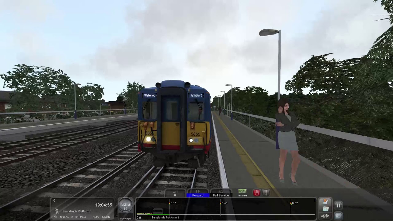Train Simulator 2020 | 18:34 Hampton Court To London Waterloo | South ...