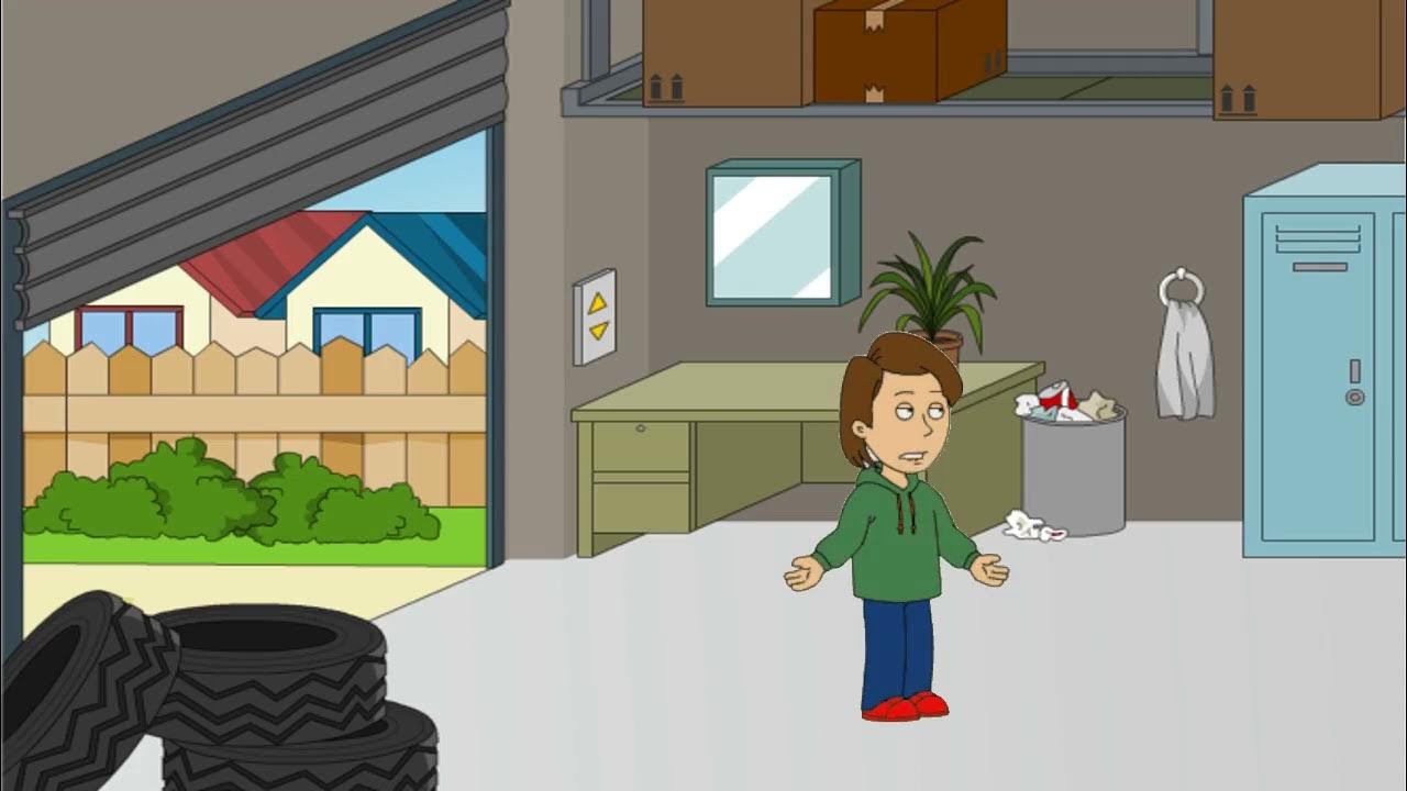 Classic Caillou misbehaves at the beach/grounded - YouTube