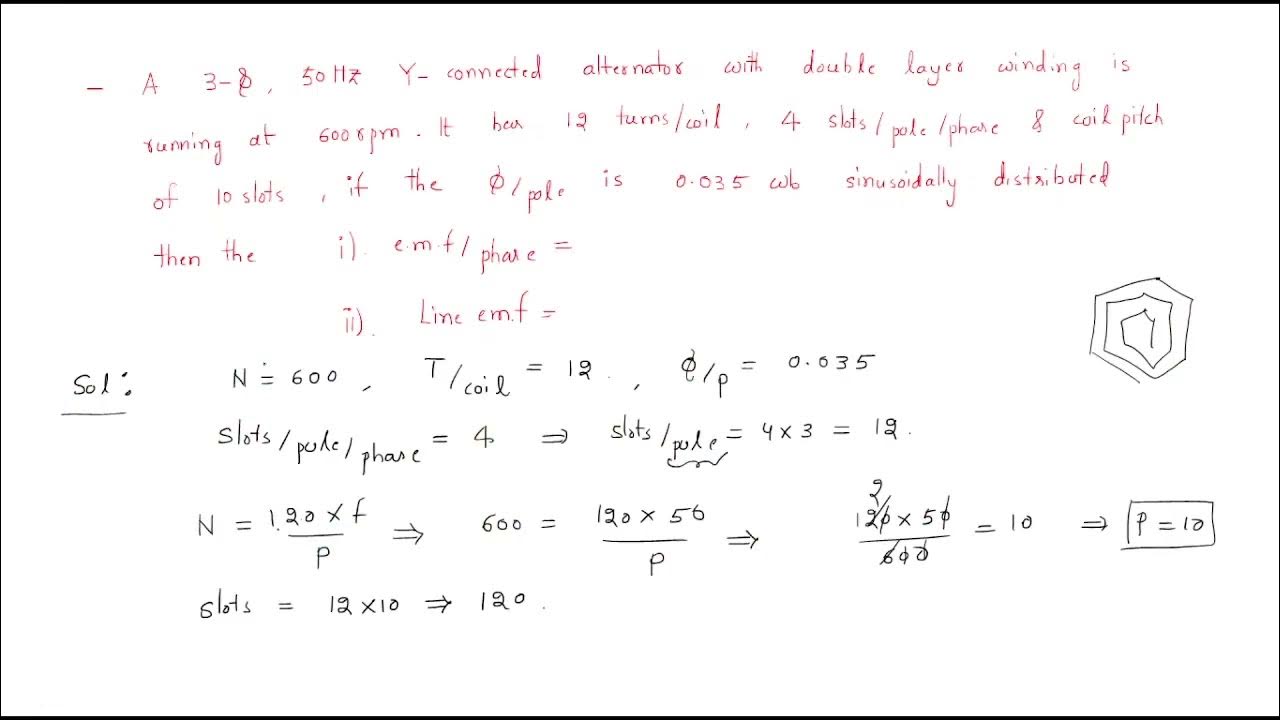 Distribution Factor | Problem | Synchronous Machines | Lec-12 - YouTube