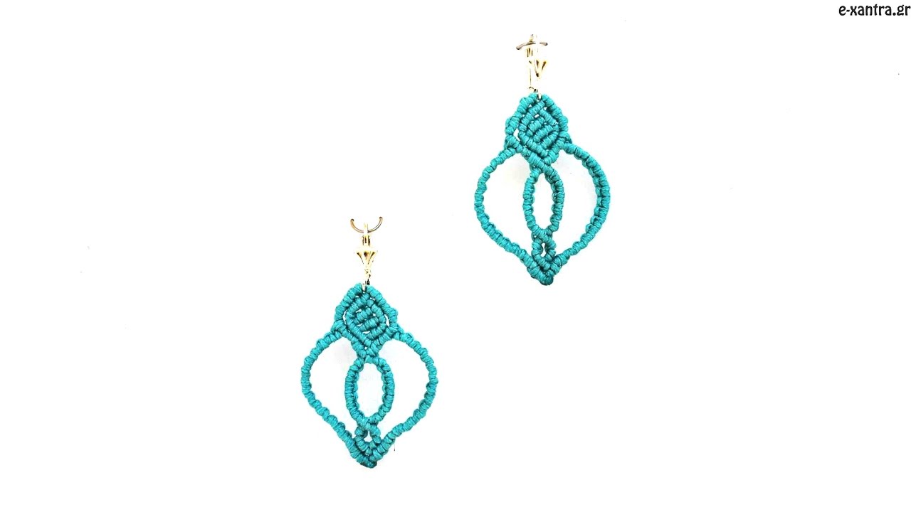 DIY/Tutorial Macrame Drop Earrings - YouTube