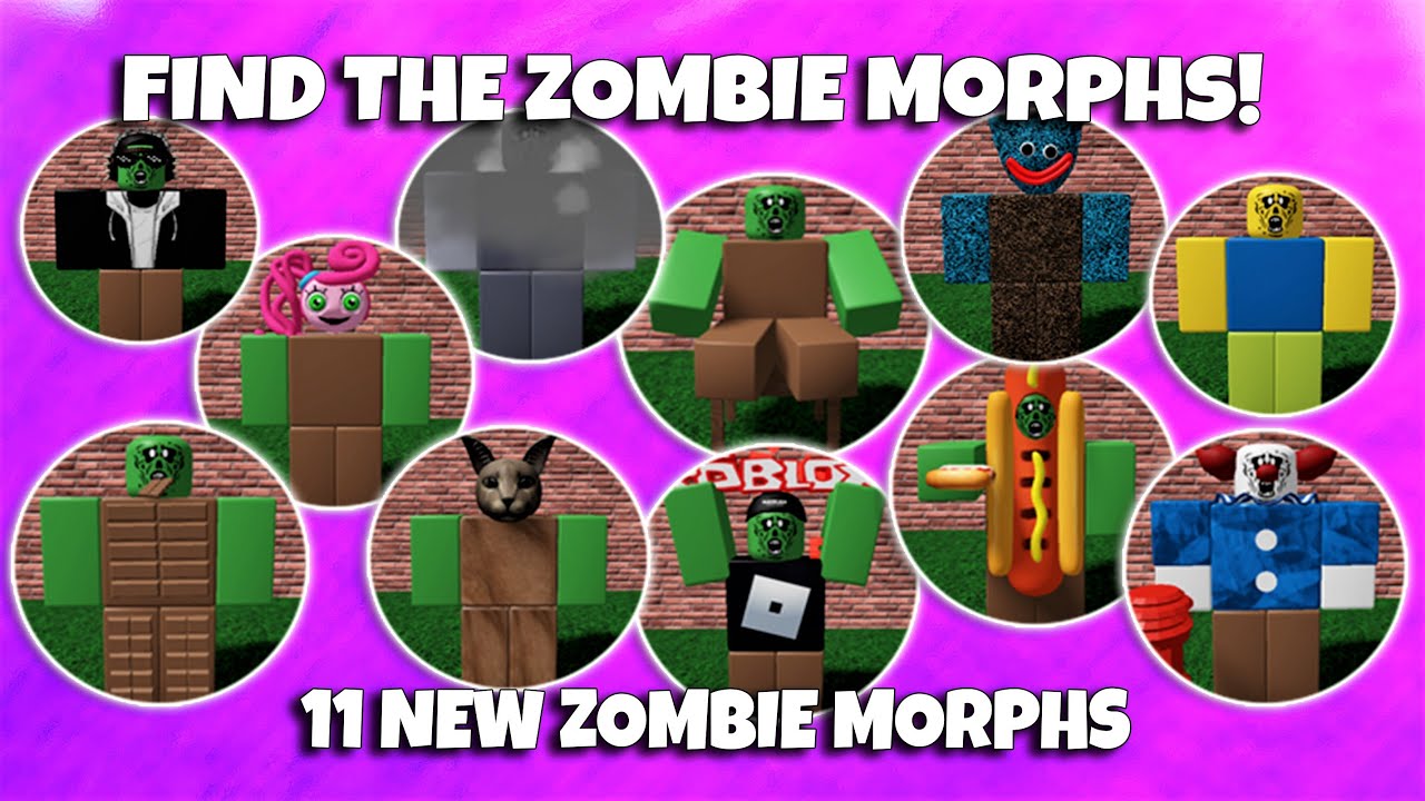 ROBLOX - Find The Zombie Morphs - 11 NEW Zombie Morphs - YouTube