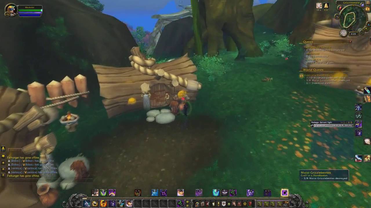 WoW Legion : World Quest - Grell in a Handbasket - YouTube