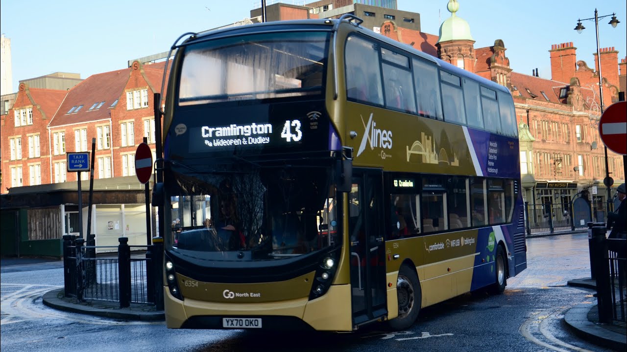 Making up time: Go North East 6354 (YX70OKO) Alexander Dennis Enviro ...