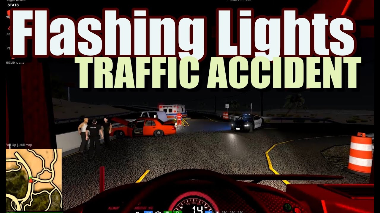 Traffic Accident - Flashing Lights | no commentary - YouTube