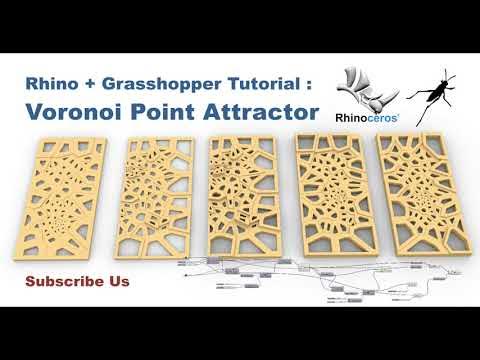 Rhino+Grasshopper Tutorial : Voronoi Point Attractor - YouTube