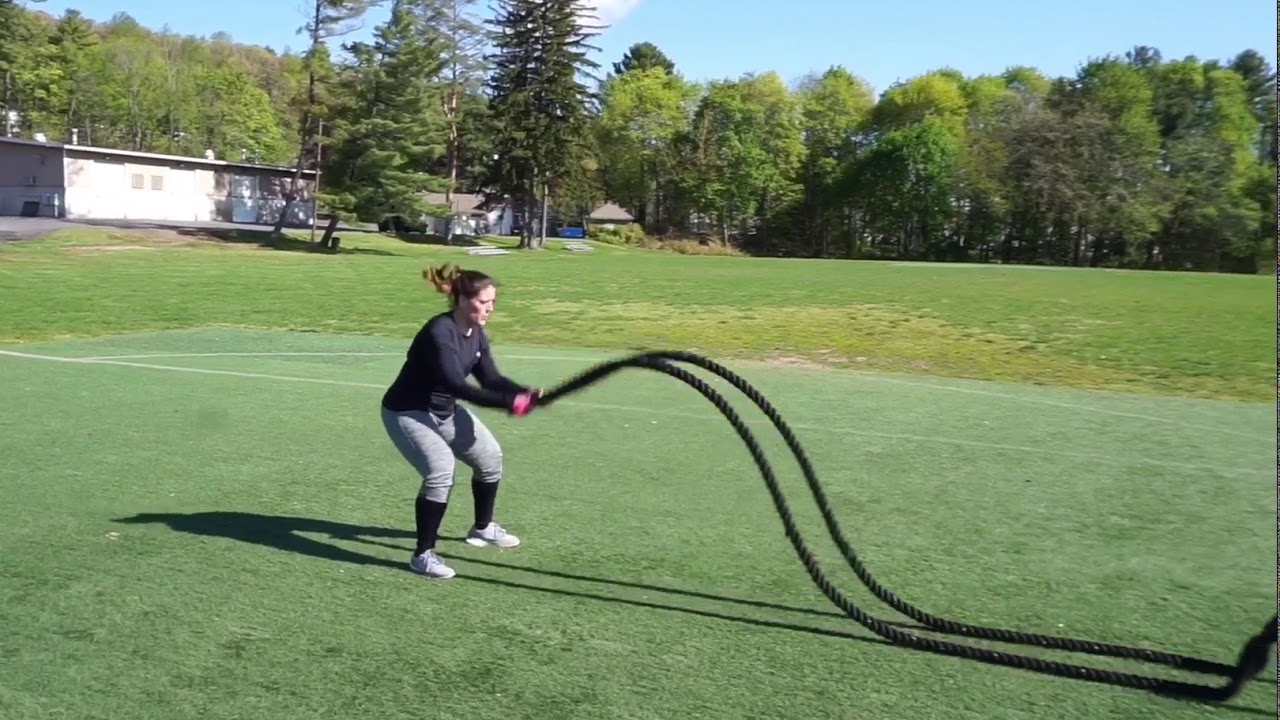 Four Battle Rope Exercises (Burn fat, lose weight fast) - YouTube