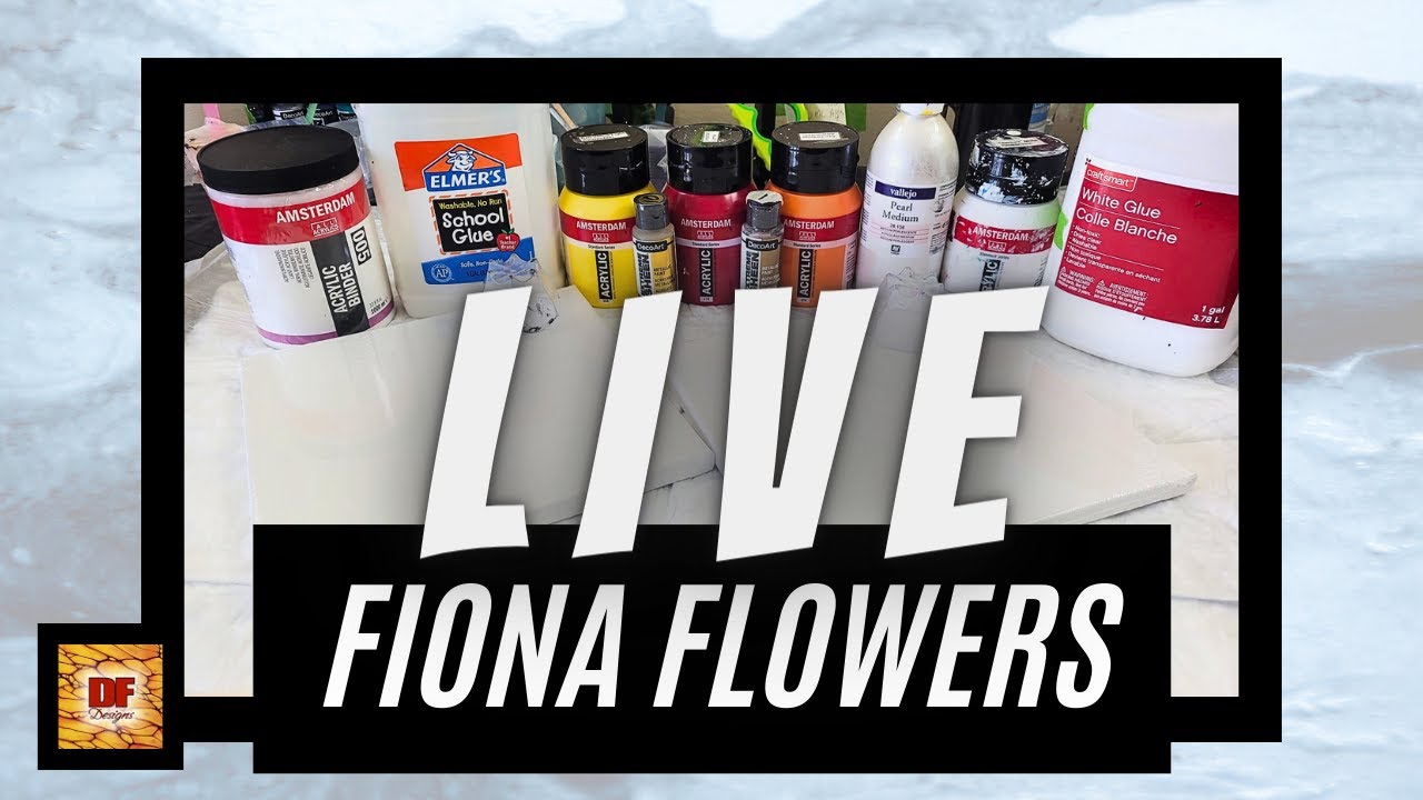 Fiona Flowers With @Fiona-Art New Mix & My Old Mix | Acrylic Pouring ...
