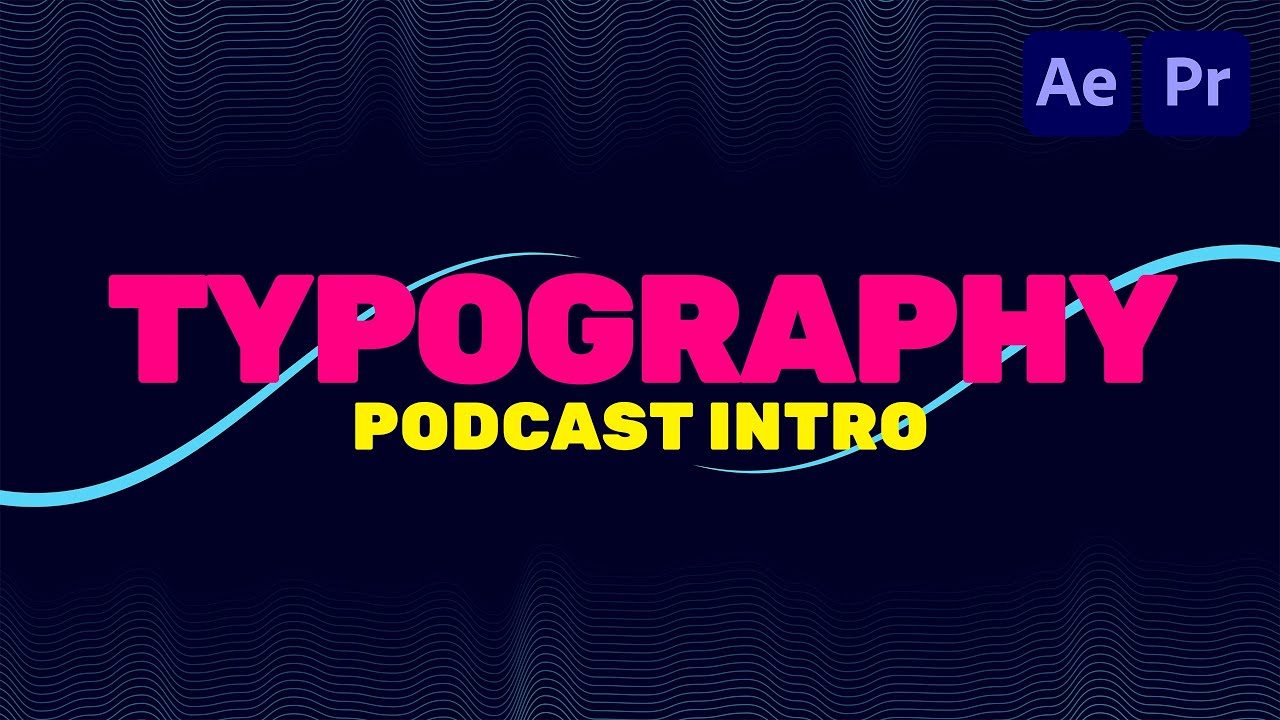 Podcast Typography Intro | Video Template - YouTube