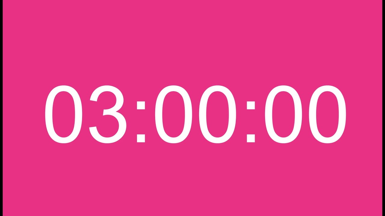 3 Hour Focus Timer (Barbie Inspired) – Study, Work, Pomodoro | Timely ...