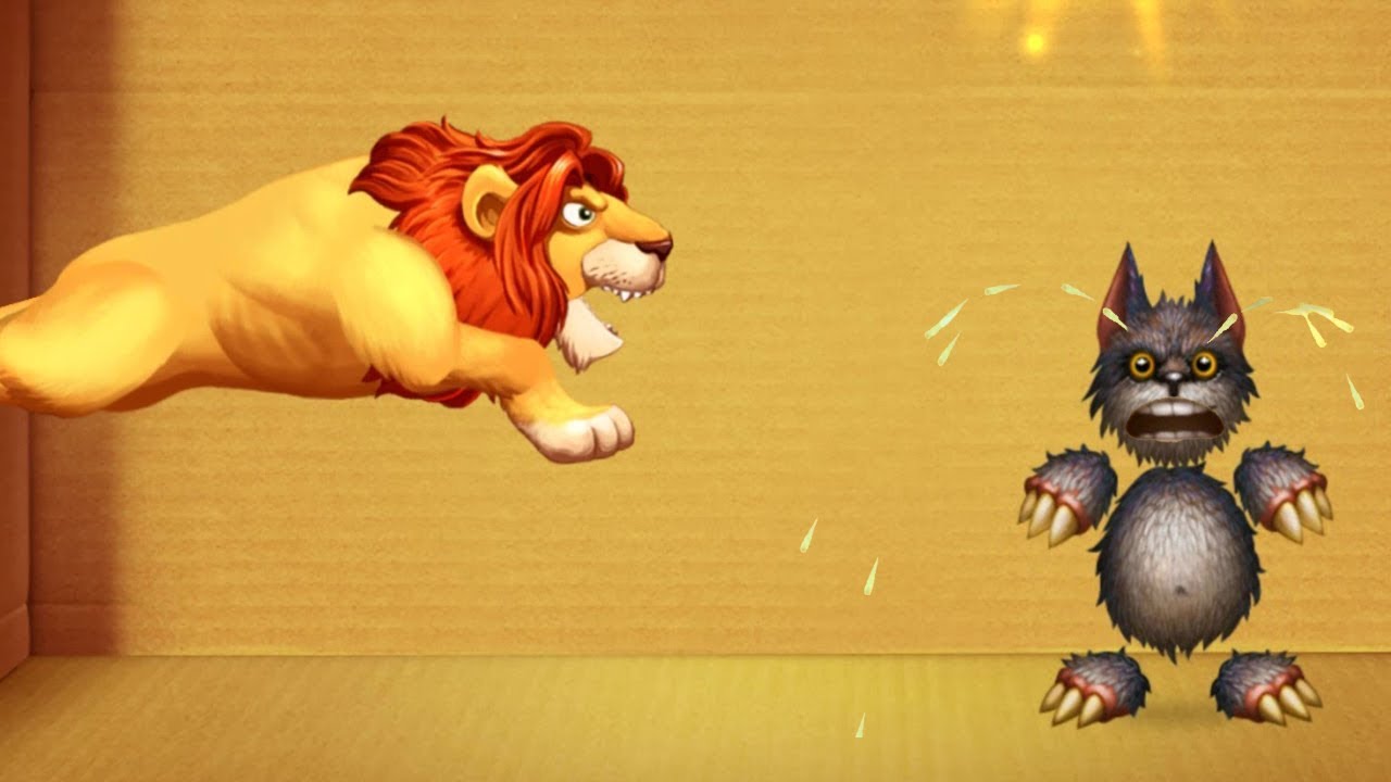 Lion King vs Wolves Wolf Moon | Kick The Buddy - YouTube