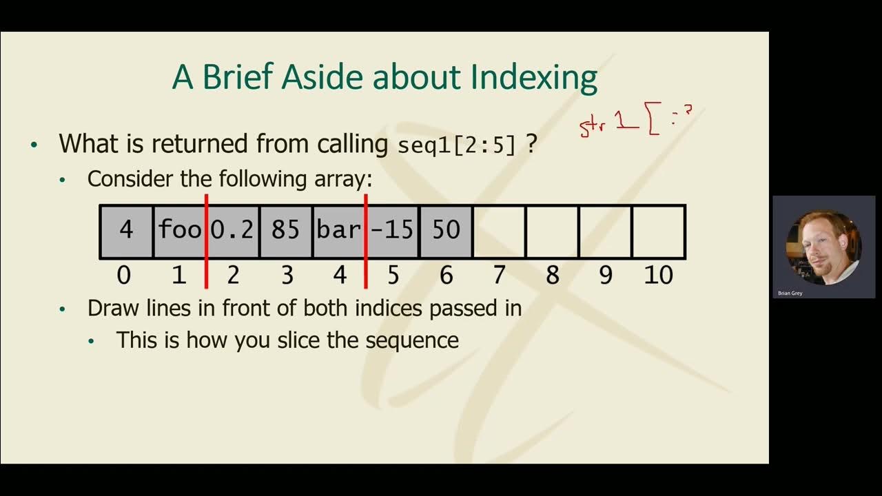 CISC 160 Module 03 Part 5 Dynamic Arrays & A Hint about Indexing - YouTube