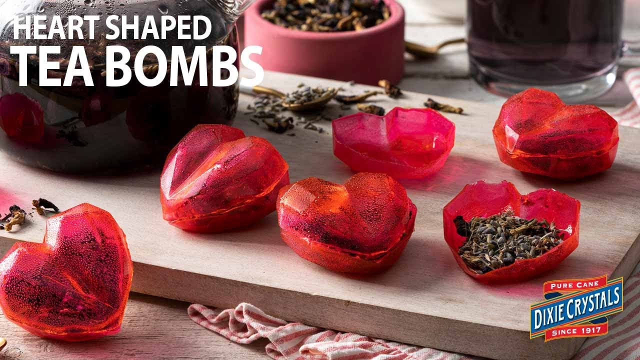 How to Make Heart Shaped Tea Bombs - YouTube