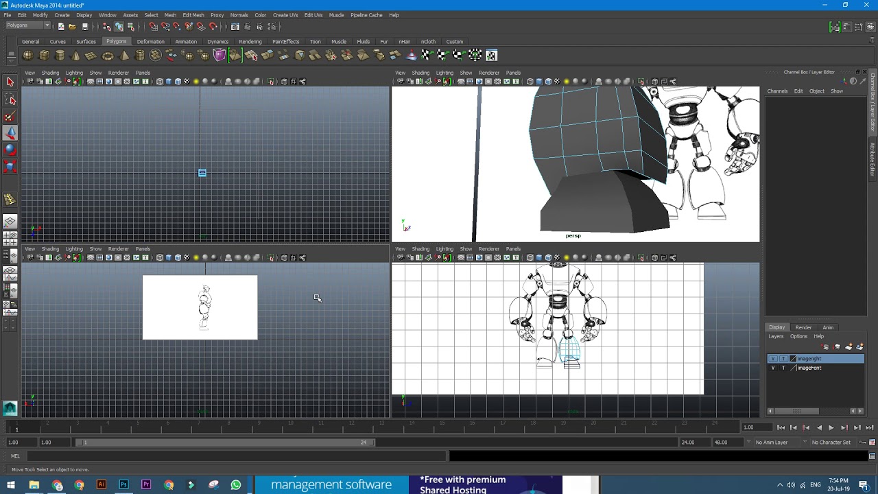 learning Autodesk Maya 2014 in 2019 Part1 - YouTube
