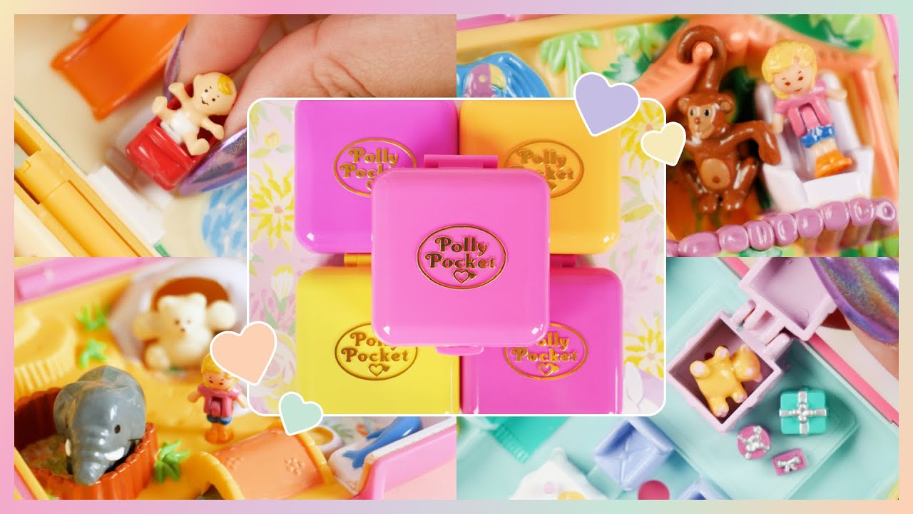 SHOWCASE Vintage Polly Pocket Squares: Town House, Partytime, School ...