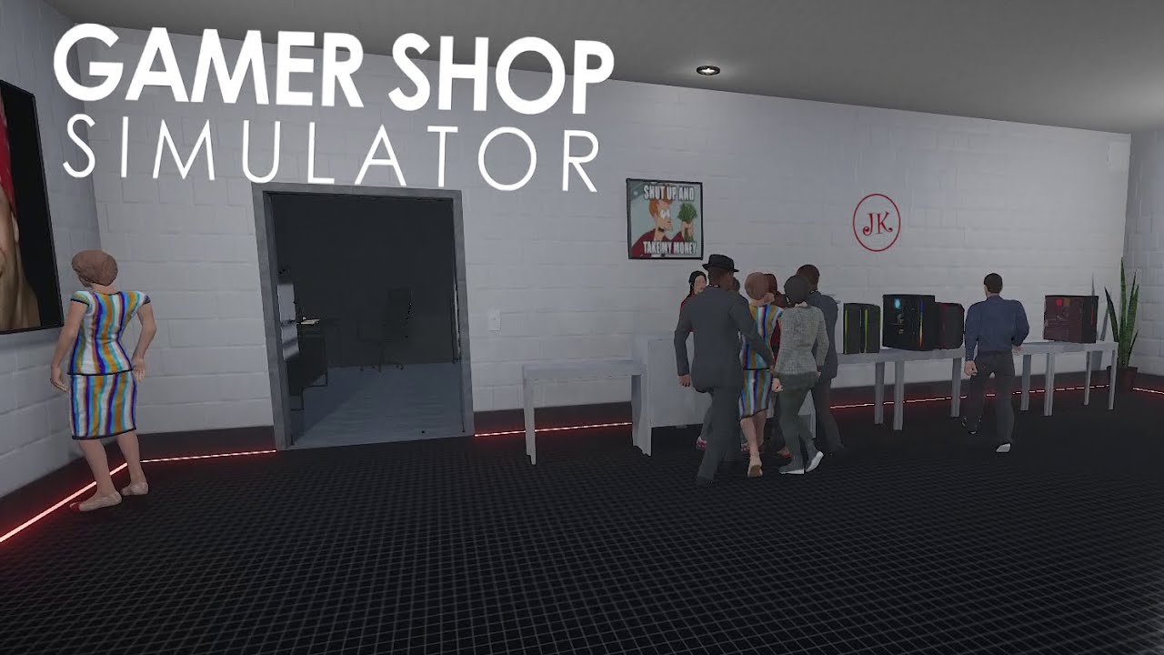 Gamer Shop Simulator #10 - Отбоя нет от посетителей - YouTube