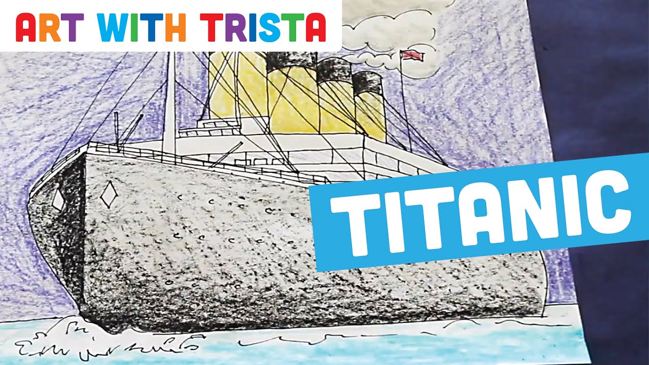 How To Draw the Titanic Drawing Tutorial - Art With Trista - YouTube