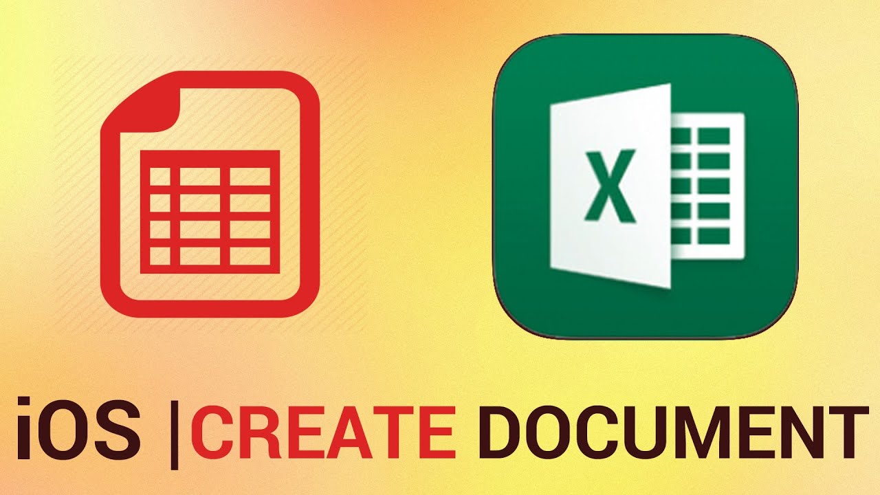 How To Create A Document In Excel For IPad YouTube How To Create A Document In Excel For IPad YouTube
