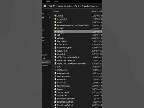 Create mods folder in GTA 5 in seconds 🔥 | | - YouTube