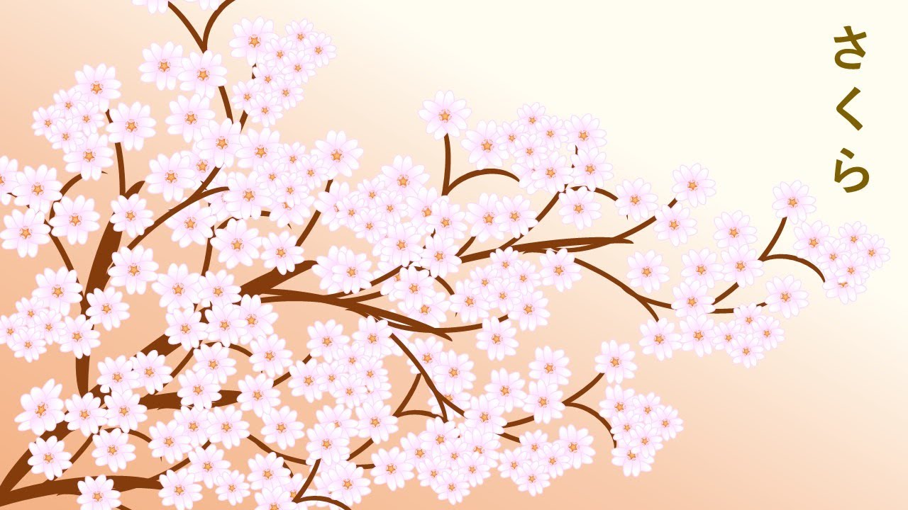 How to draw sakura in PowerPoint - YouTube