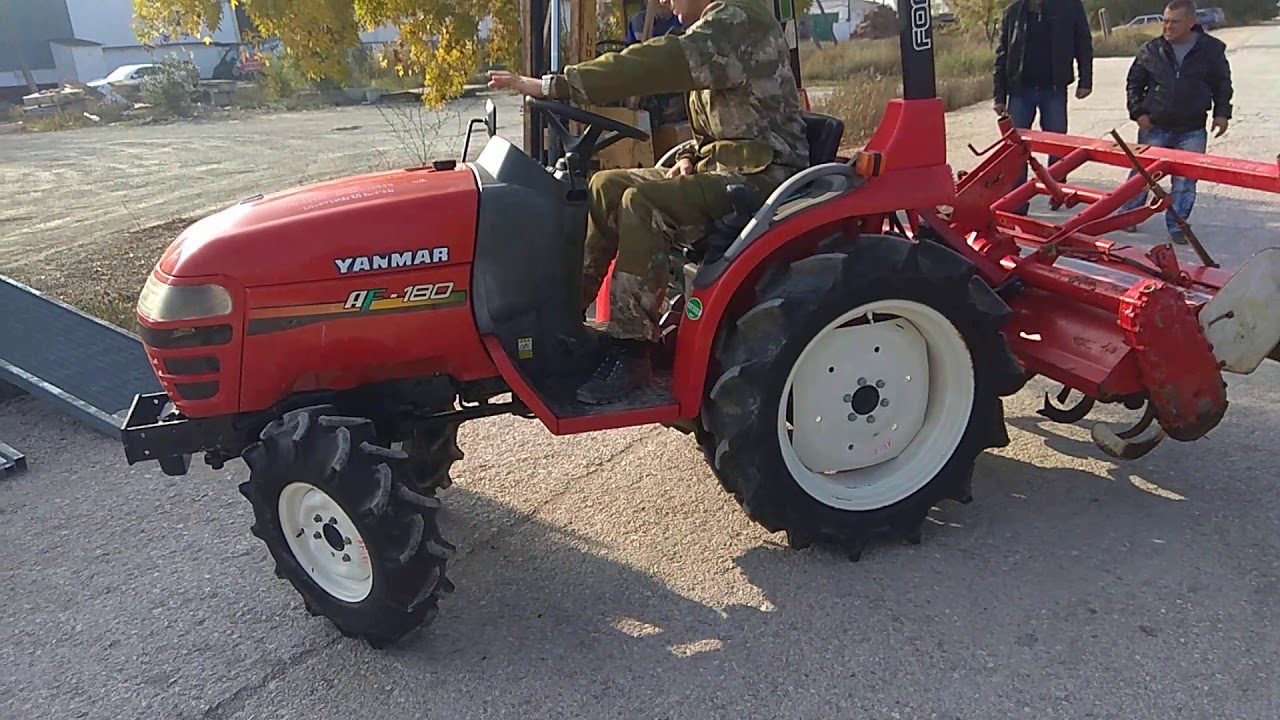 Минитрактор Yanmar AF-180 4WD с Японии без наработки. - YouTube