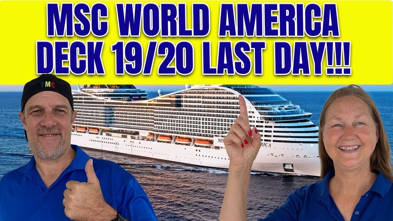 LIVE From MSC World America Inaugural Cruise. FINAL DAY!!! - YouTube