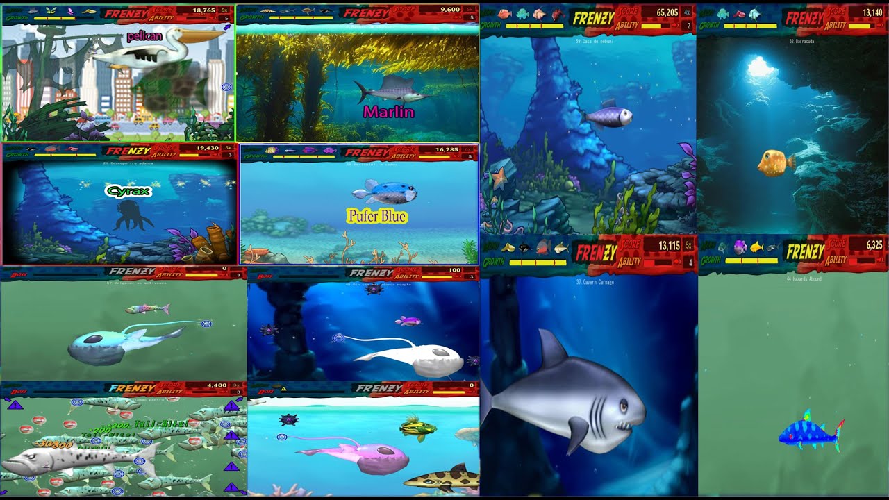 Feeding Frenzy 2 mod Orca Killer full fish - YouTube